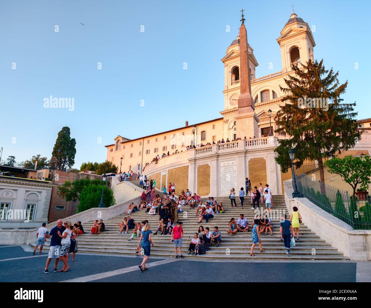 ROME.ITALY - JULY 17, 2017 : The Spanish Steps in the historic center ...