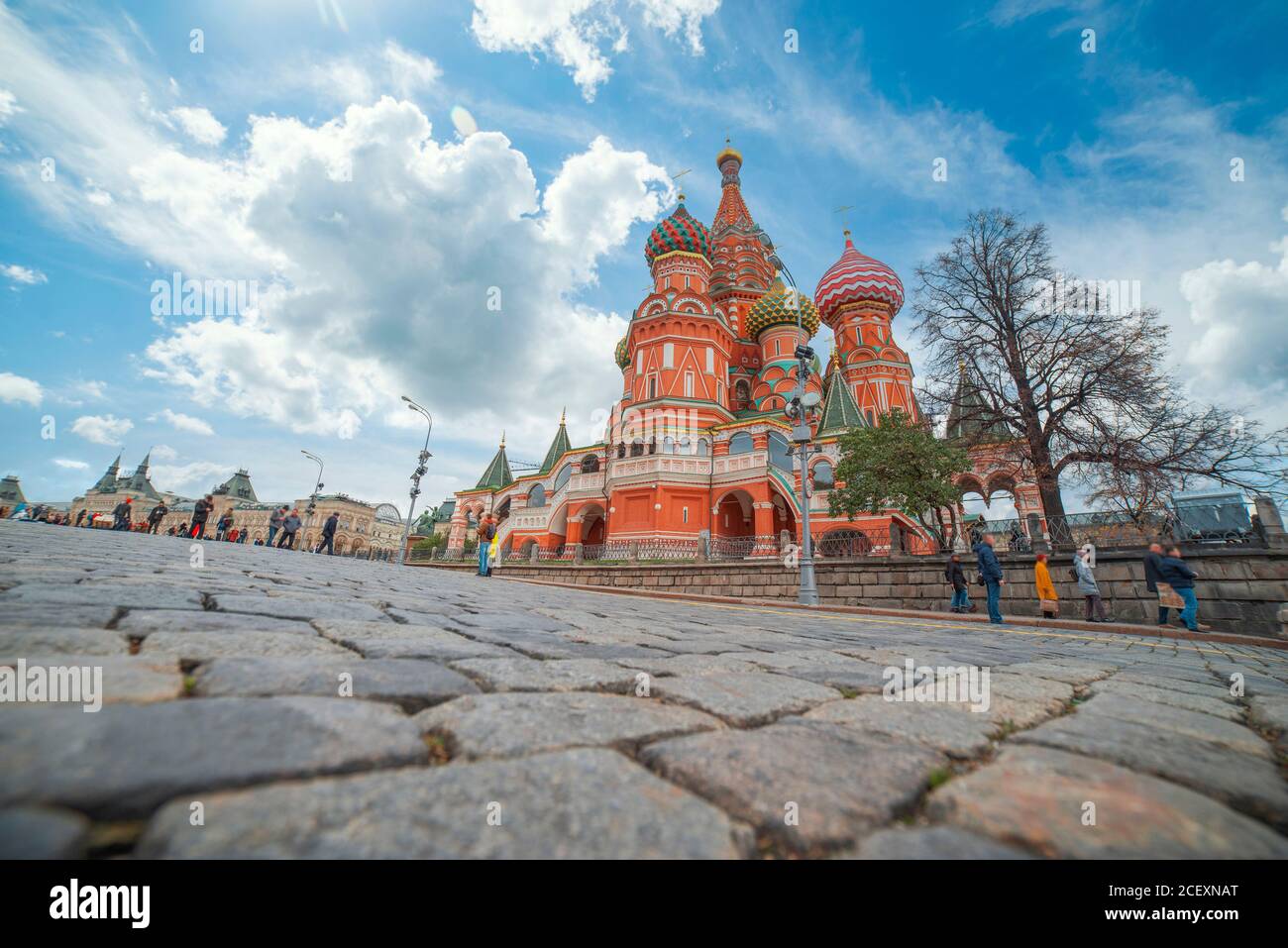 St. Basil's Cathedral - an Orthodox church on Red Square in Moscow, a ...