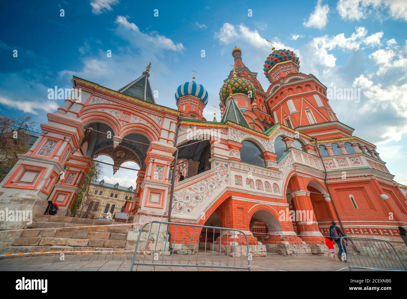 St. Basil's Cathedral - an Orthodox church on Red Square in Moscow, a ...