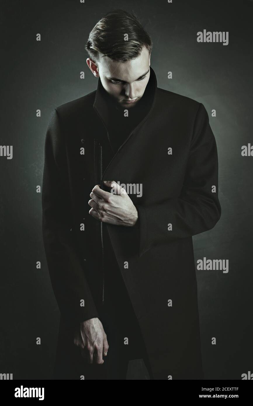 Handsome dark young man Stock Photo - Alamy