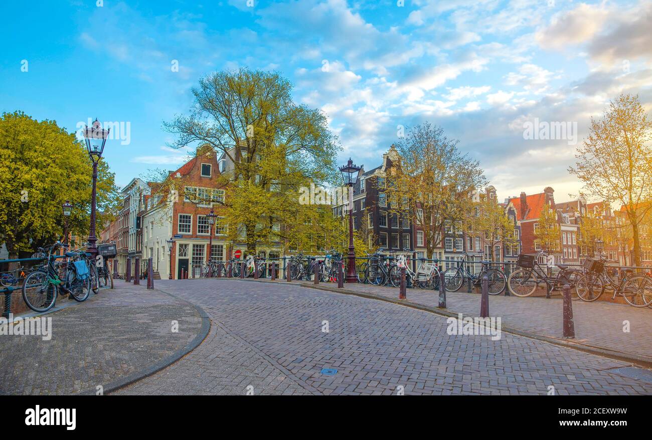 Traditional old buildings in Amsterdam, the Netherlands Stock Photo - Alamy