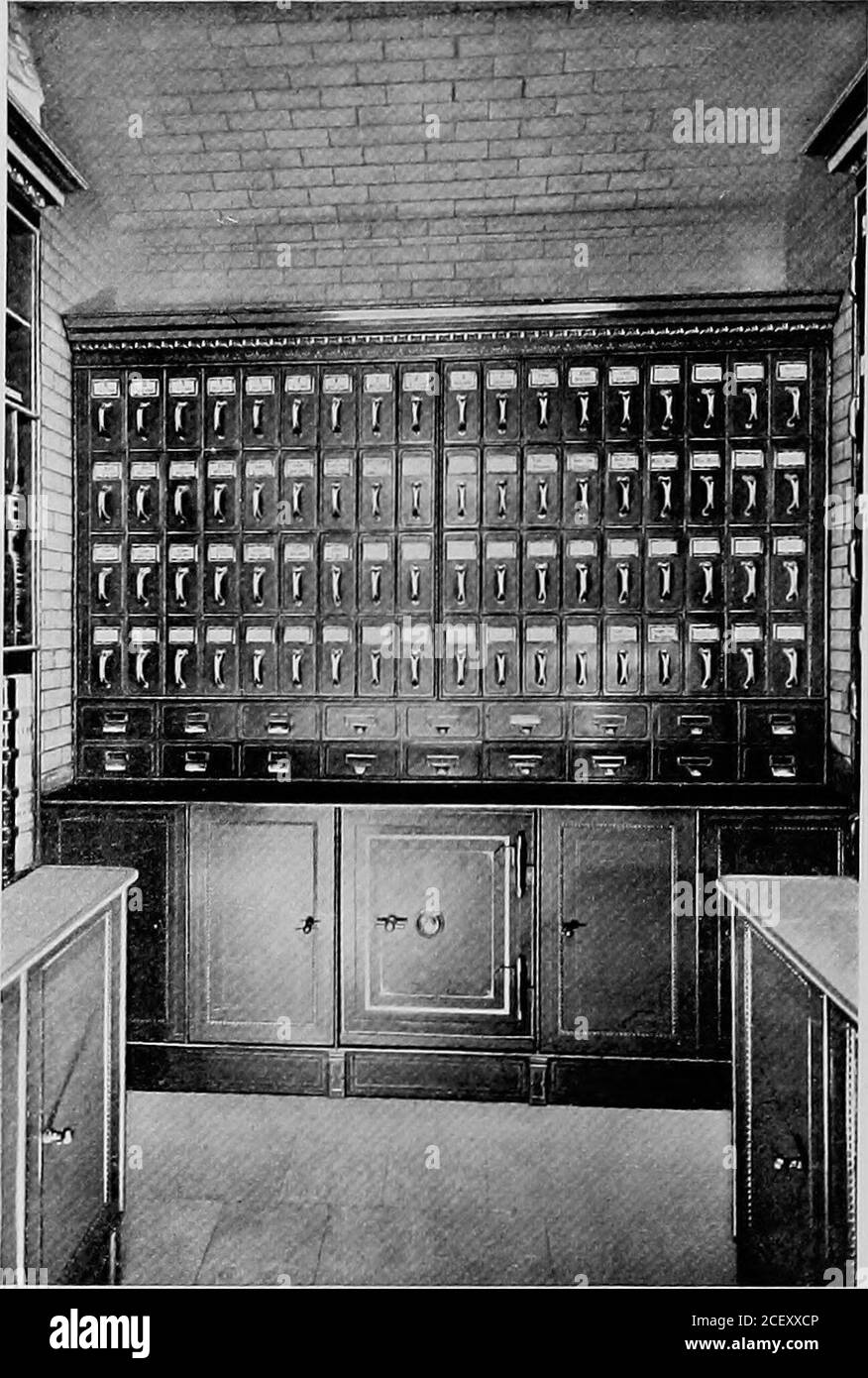 . Metallic book stacks and furniture for libraries; metallic filing ...