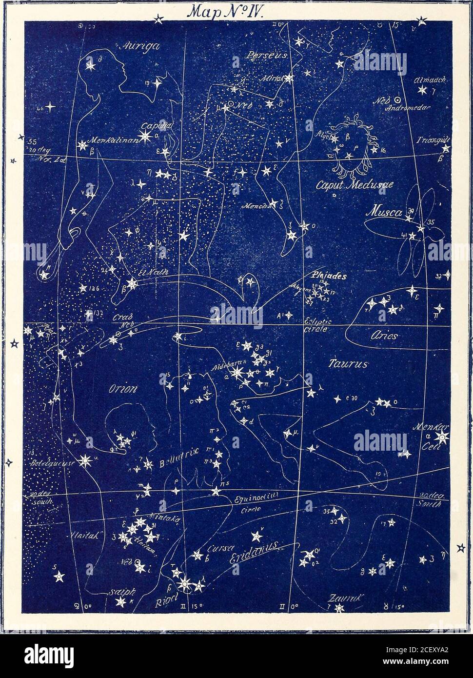 Pleiades Constellation Map