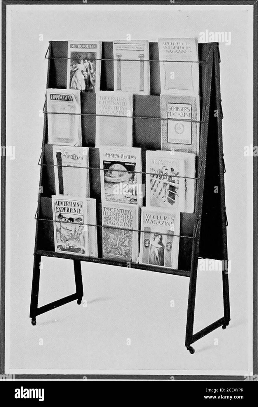 . Metallic book stacks and furniture for libraries; metallic filing ...