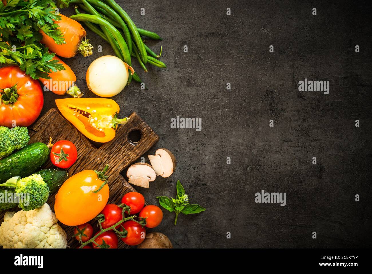 Food background vegetables hi-res stock photography and images - Alamy