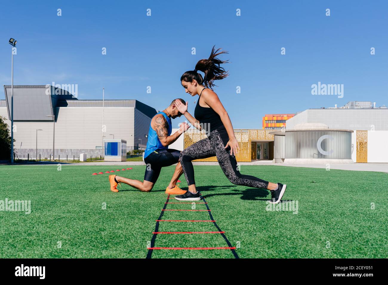 Agility Ladder High Resolution Stock Photography and Images - Alamy
