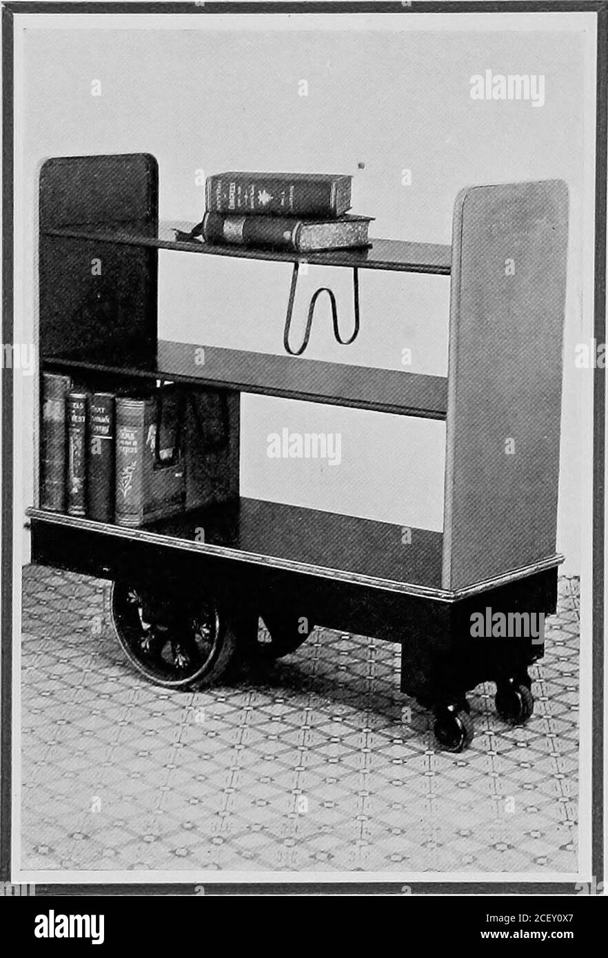 . Metallic book stacks and furniture for libraries; metallic filing ...