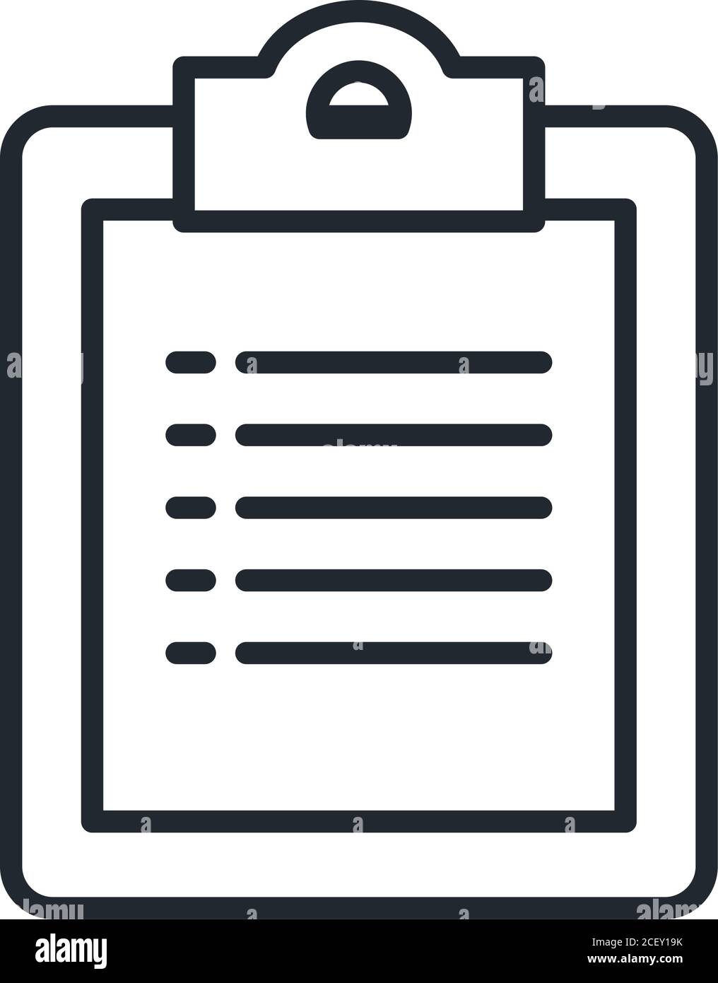 Document line style icon design, Data archive and information theme Vector illustration Stock ...