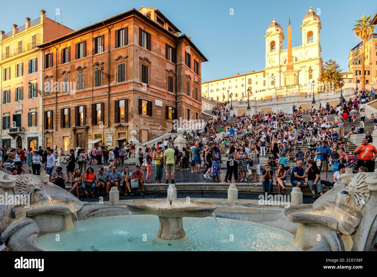 The Spanish Steps at Piazza di Spagna, a worldwide famous landmark in ...