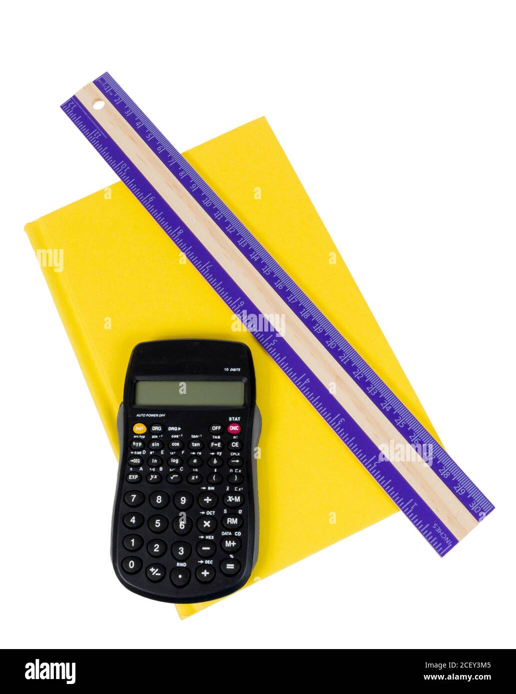 Ruler and calculator hi-res stock photography and images - Alamy