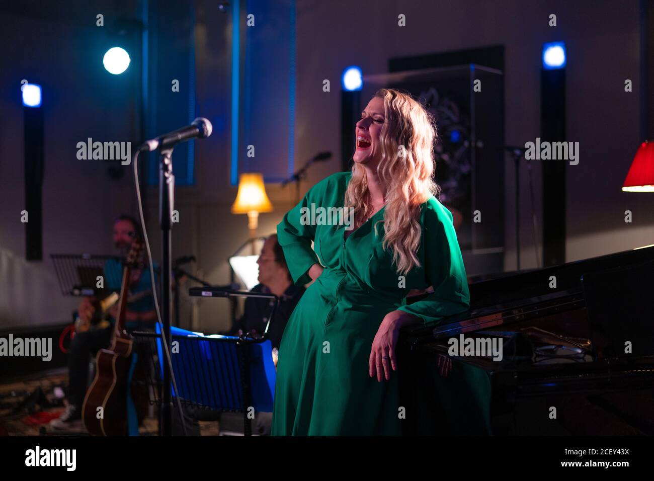 Alice Fearn performing live at L-Acoustics Creation in London as part ...