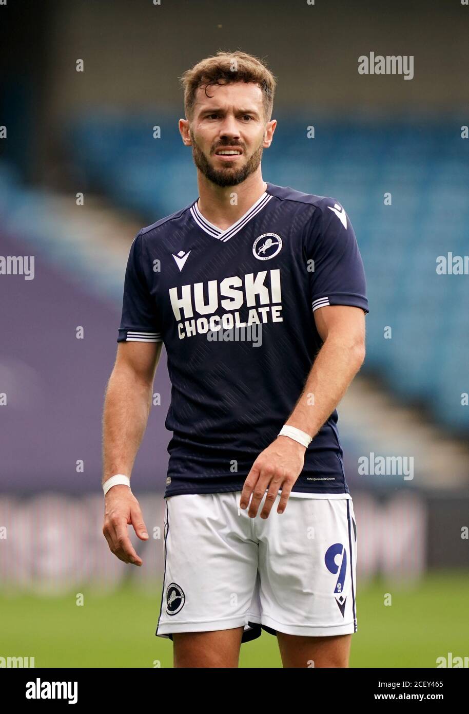 Millwall's Tom Bradshaw during the pre-season friendly at The New Den ...