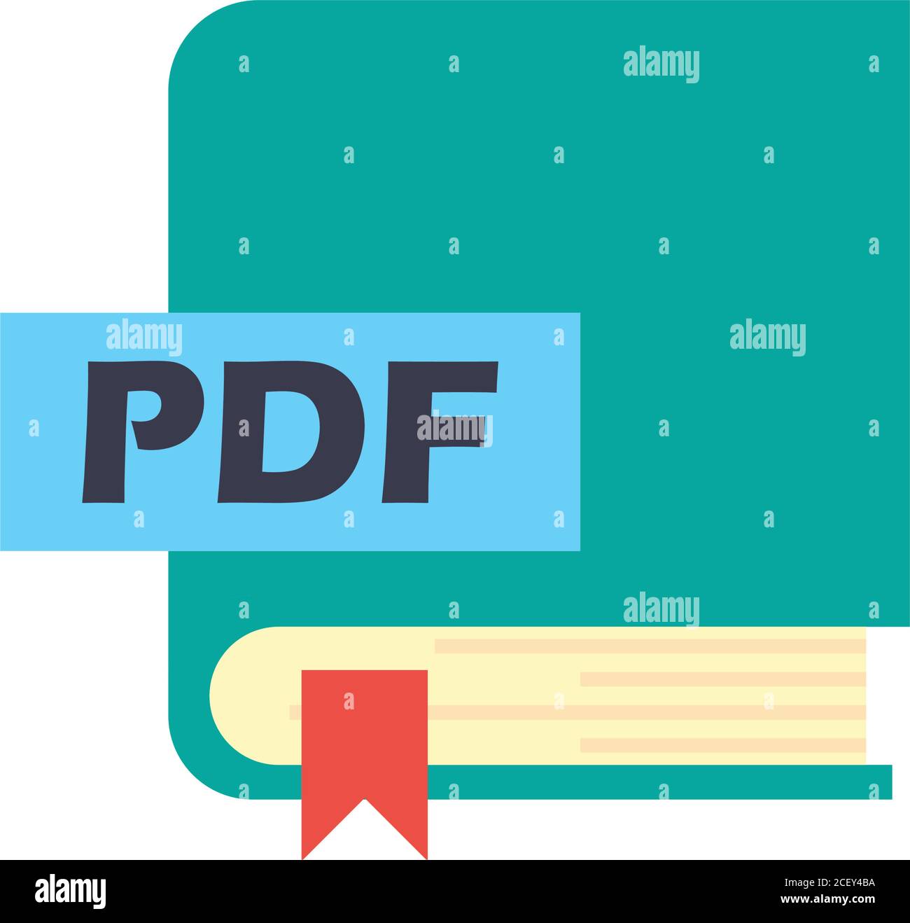 pdf ebook flat style icon design, Book download elearning electronic ...