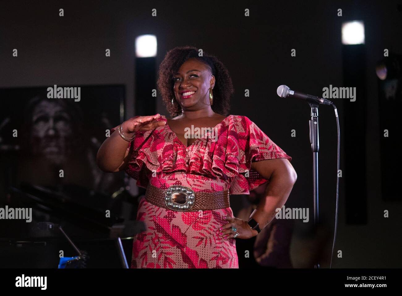 Sandra Marvin performing at L-Acoustics Creation in London as part of ...