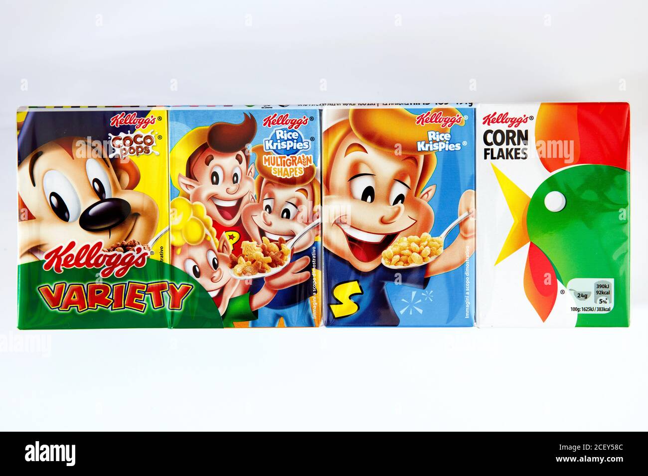 Kelloggs Cereal Variety Pack Stock Photo - Alamy