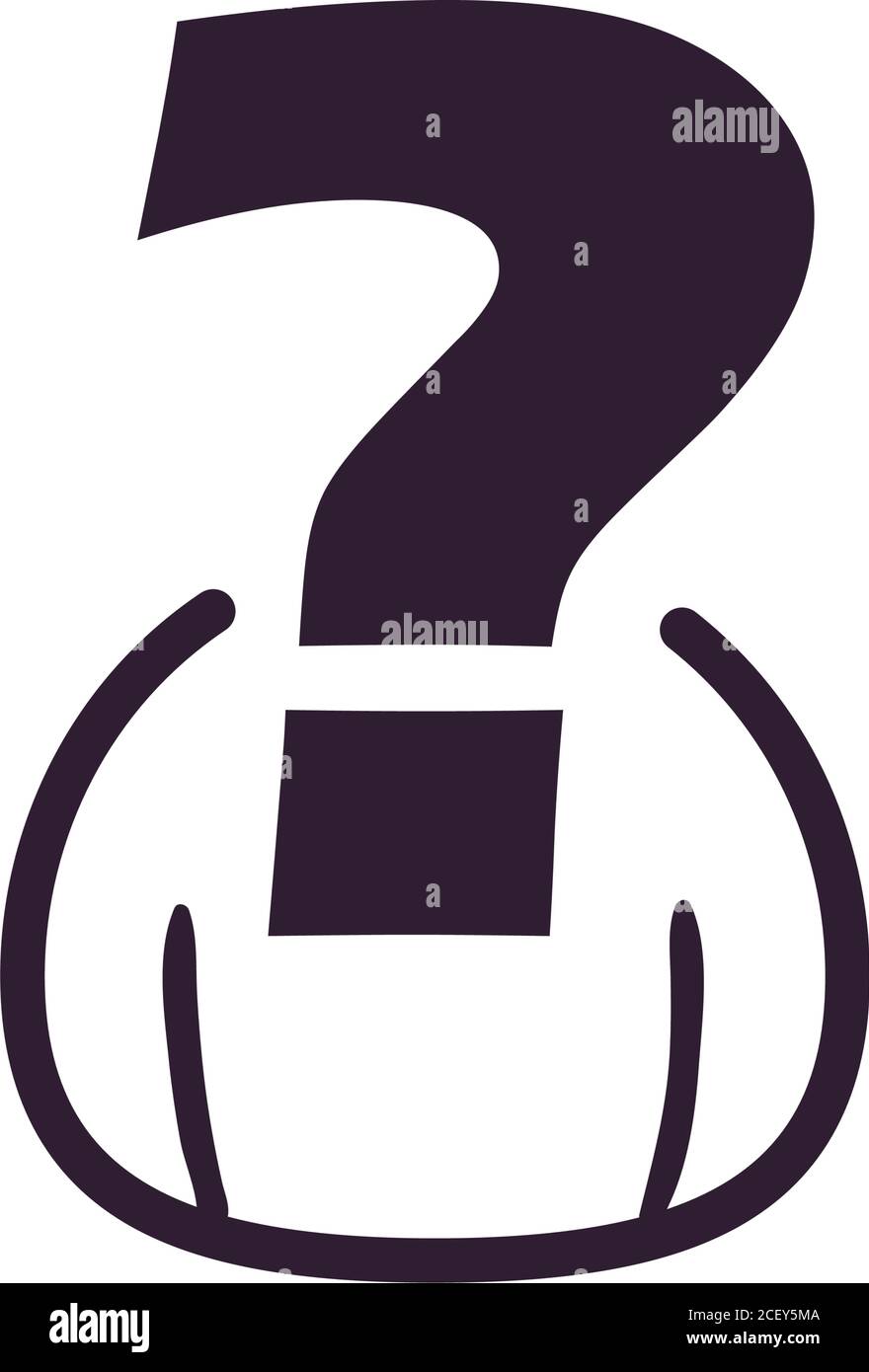 person with question mark line style icon design, President election ...