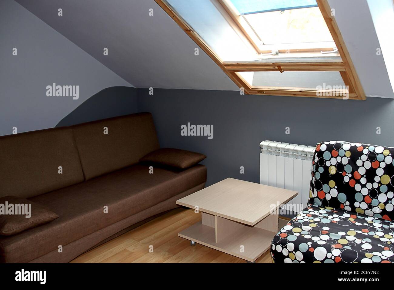 simple interior in country style in a wooden house Stock Photo - Alamy