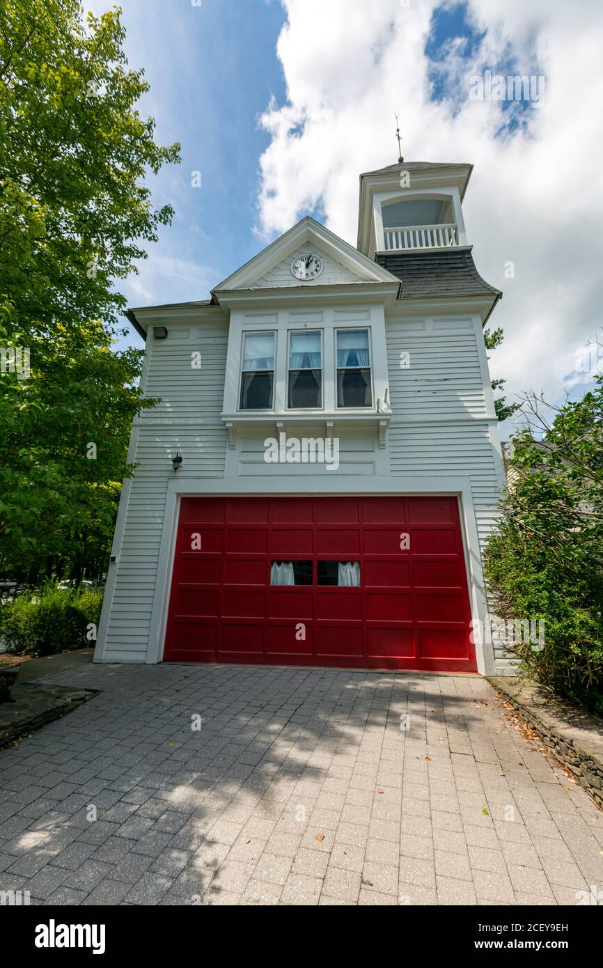 Old fire station and now house in Main St, Stockbridge, Massachusetts ...