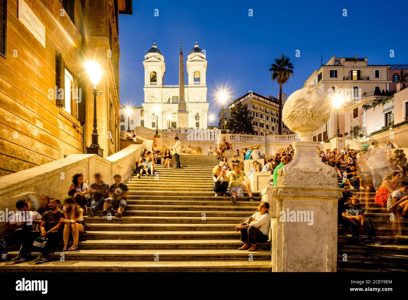 The Spanish Steps at Piazza di Spagna, a worldwide famous landmark in ...