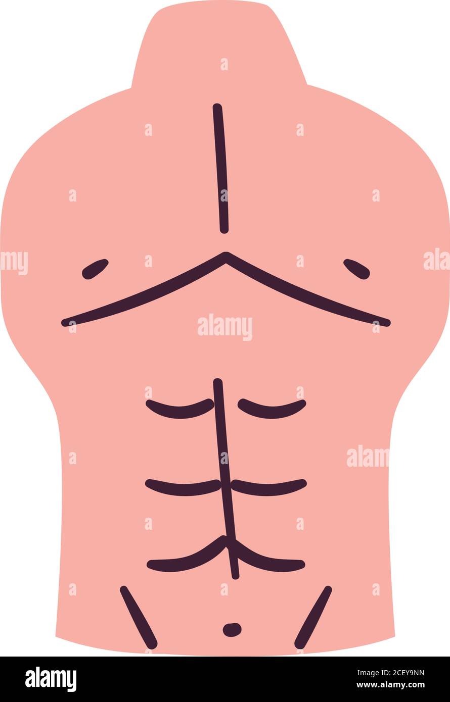 male abs free form style icon design, Human body person people health ...