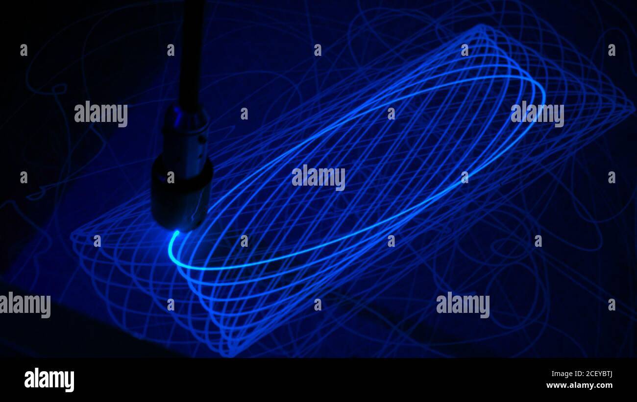 Big pendulum draws ellipses with light on phosphorus surface. Science ...