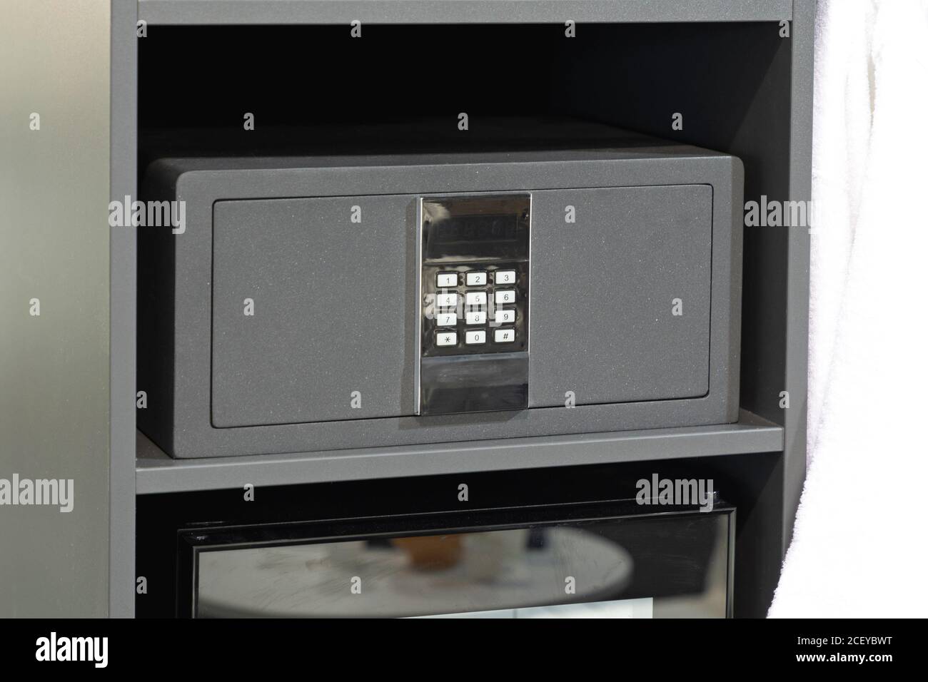 Digital Numeric Pad Safety Deposit Box in Closet Stock Photo - Alamy
