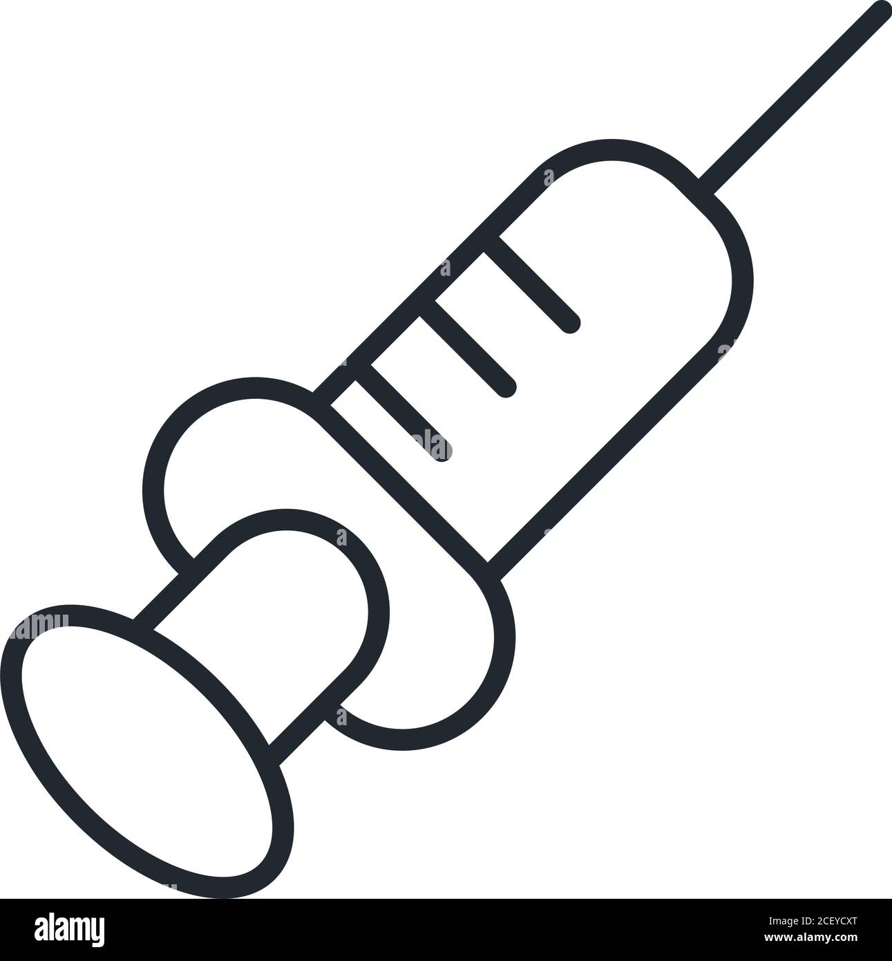 injection line style icon design of Medical care health and emergency ...