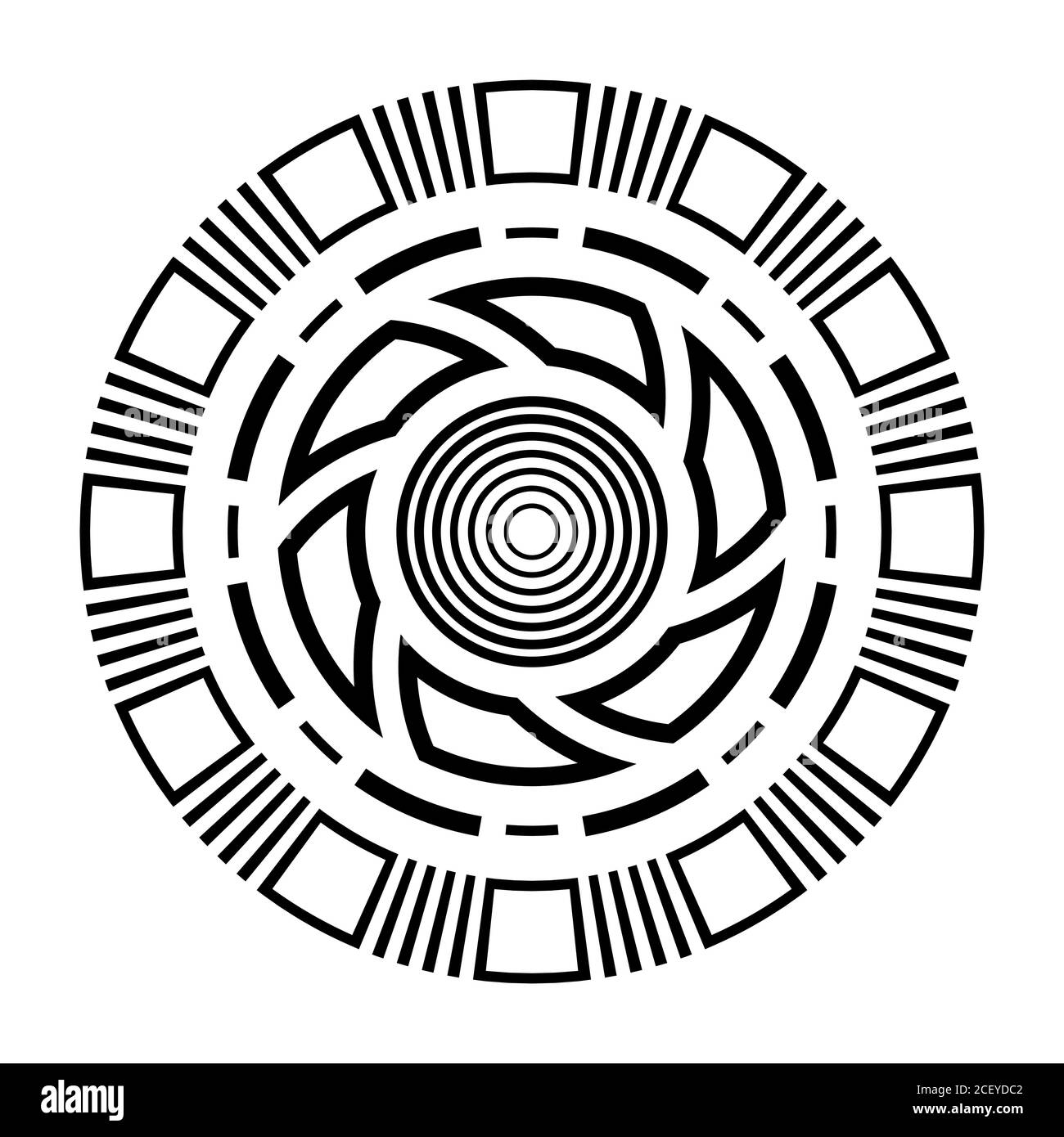 Rosette silhouette Stock Vector Images - Alamy