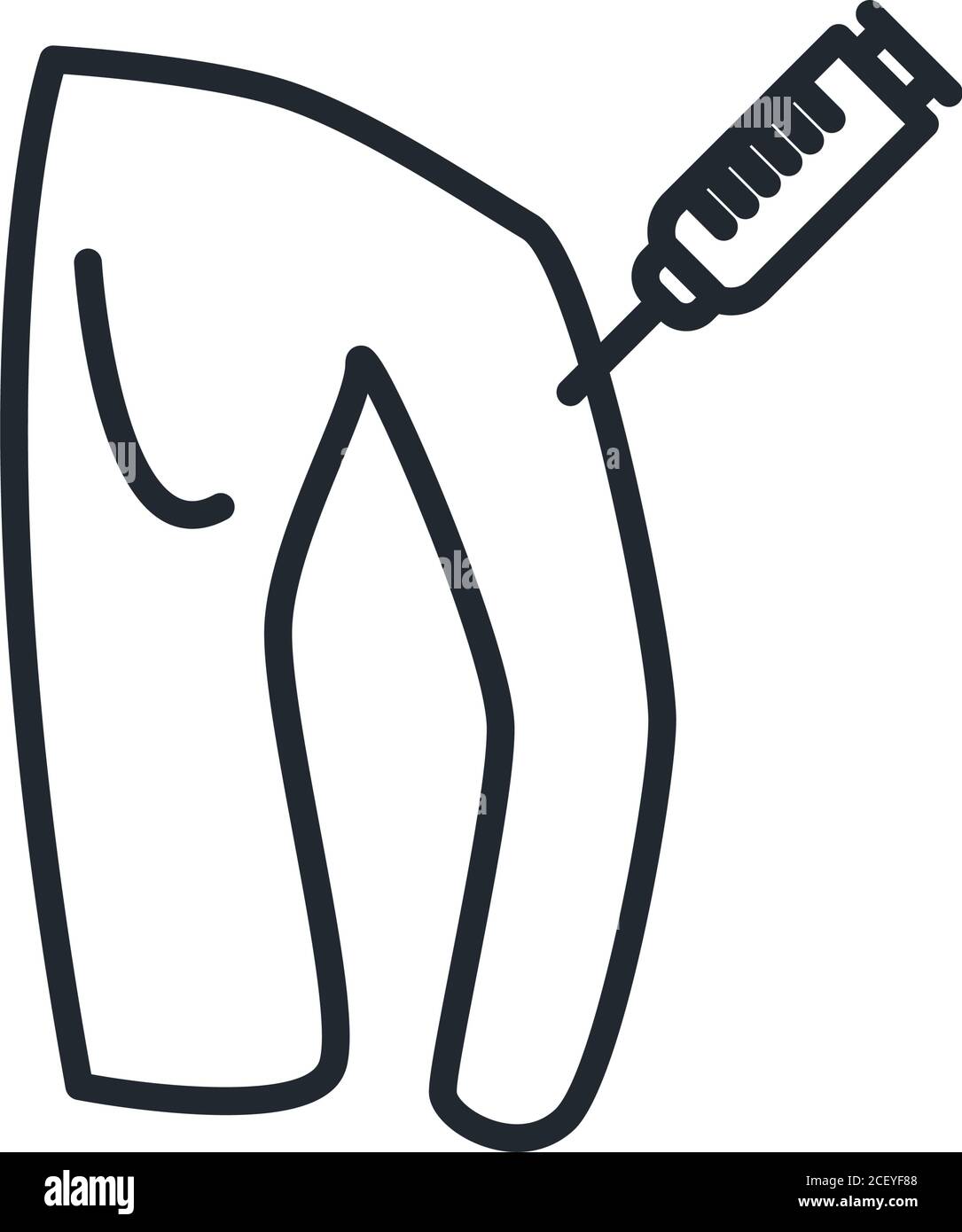 male back with injection line style icon design of Medical care health ...