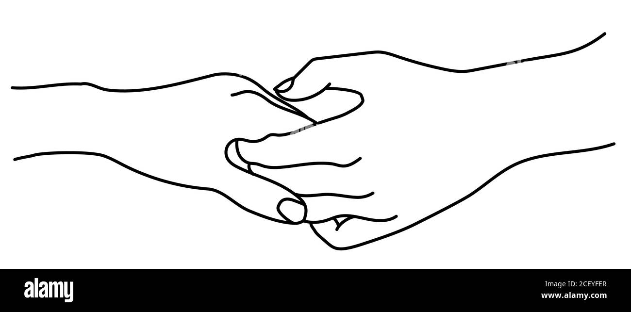 Hands. Gesture - Tenderness, love and passion. A mans hand gently holds ...