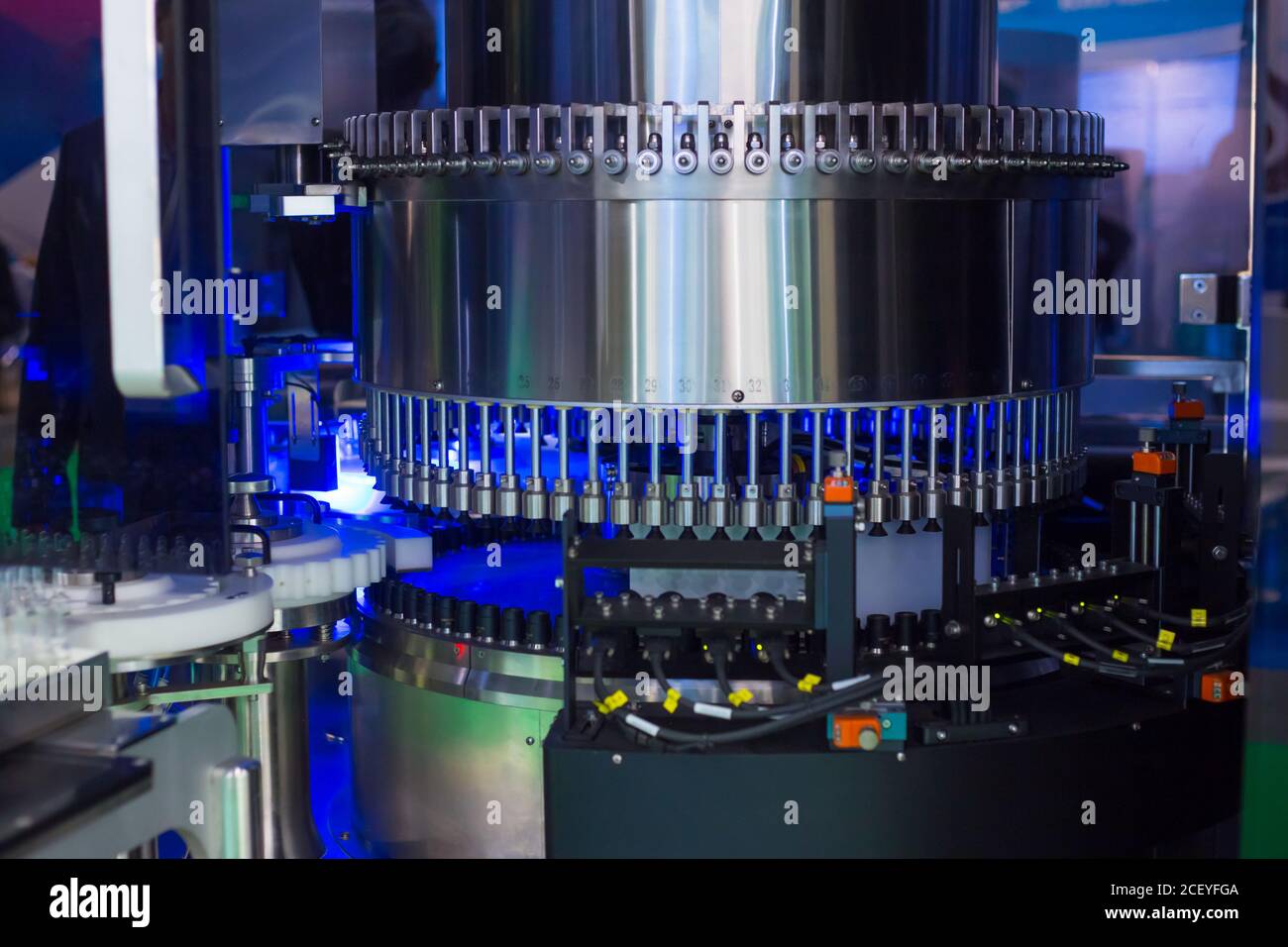 Automatic inspection machine for quality control of medical ampoules at ...