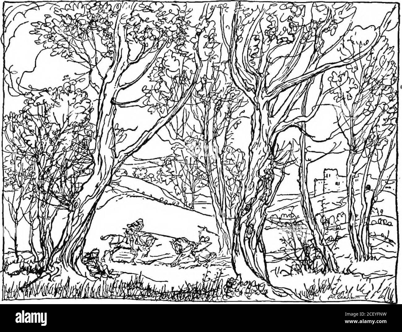 King Arthur Round Table Coloring Pages