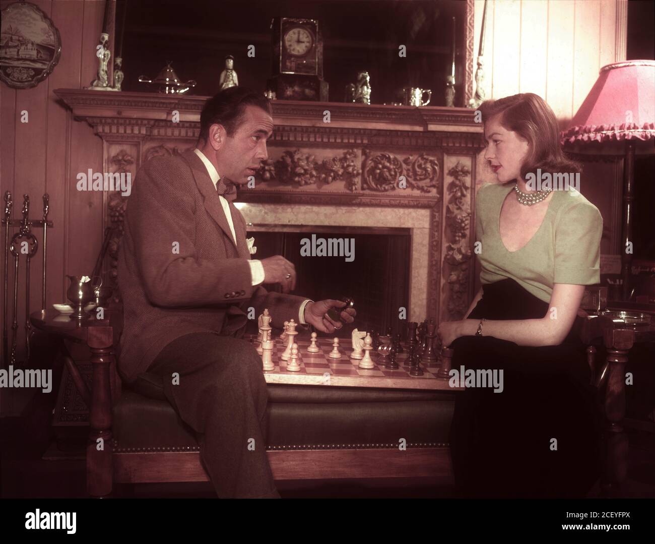Lauren Bacall And Humphrey Bogart Color