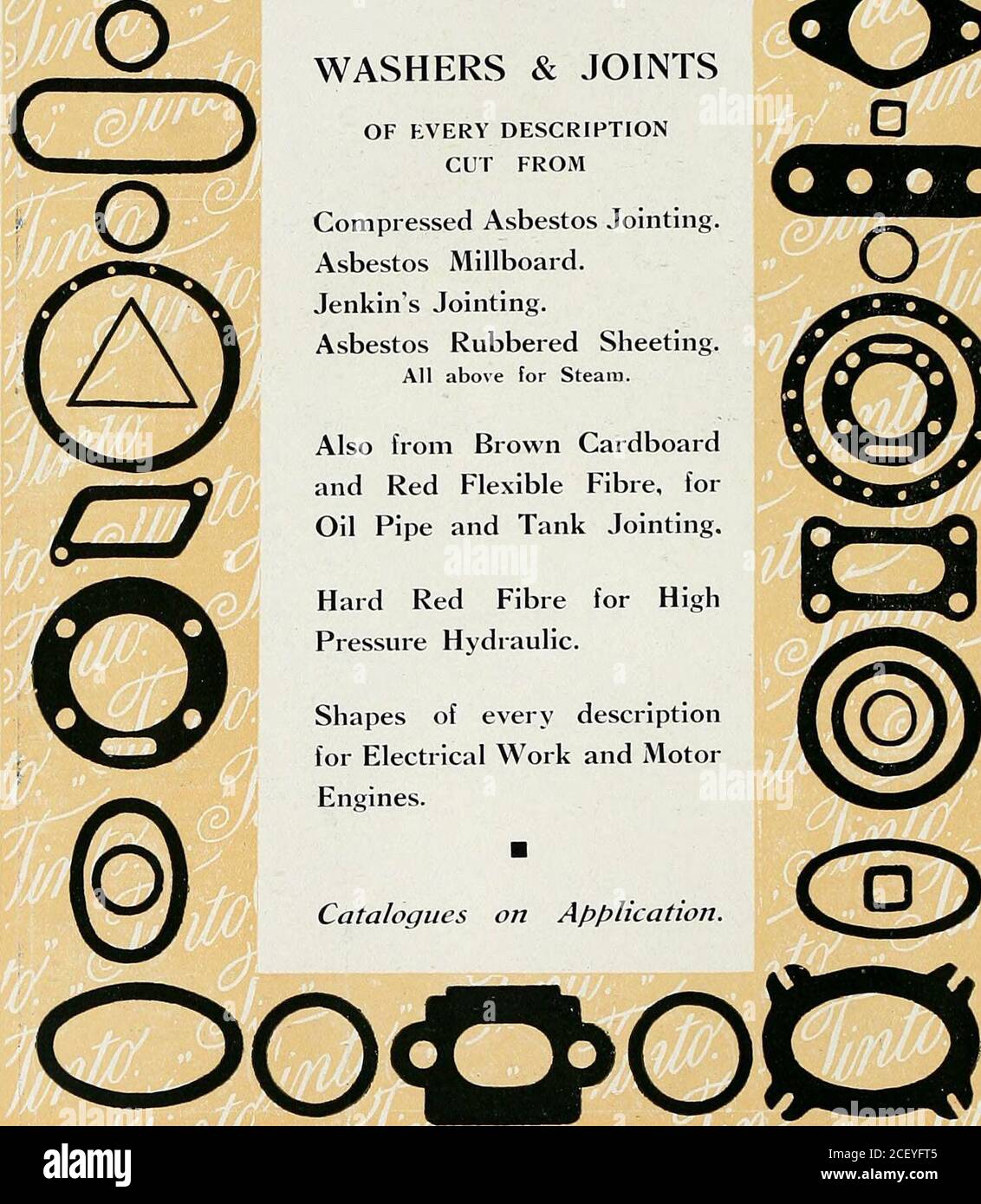 . The Post-Office annual Glasgow directory. WASHERS & JOINTS OF EVERY ...