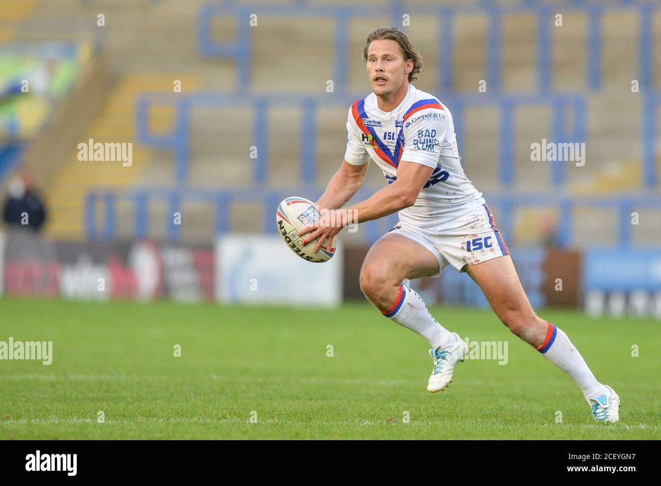 Wakefield Trinity's Jacob Miller in action Stock Photo - Alamy