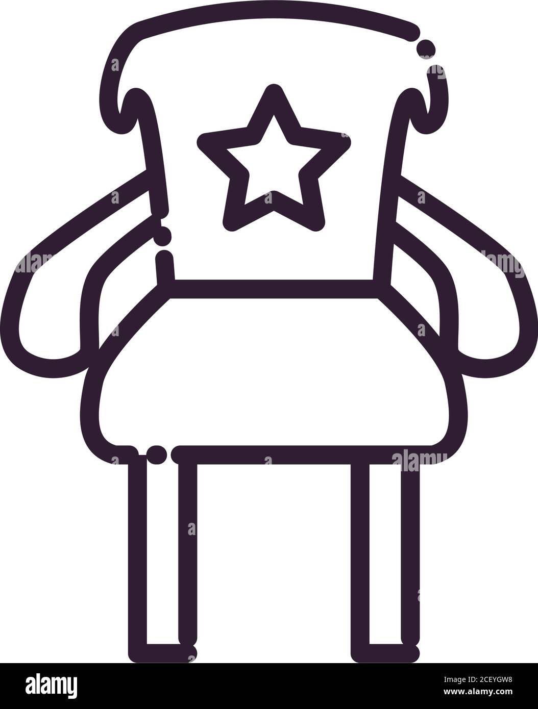 President chair Stock Vector Images - Alamy