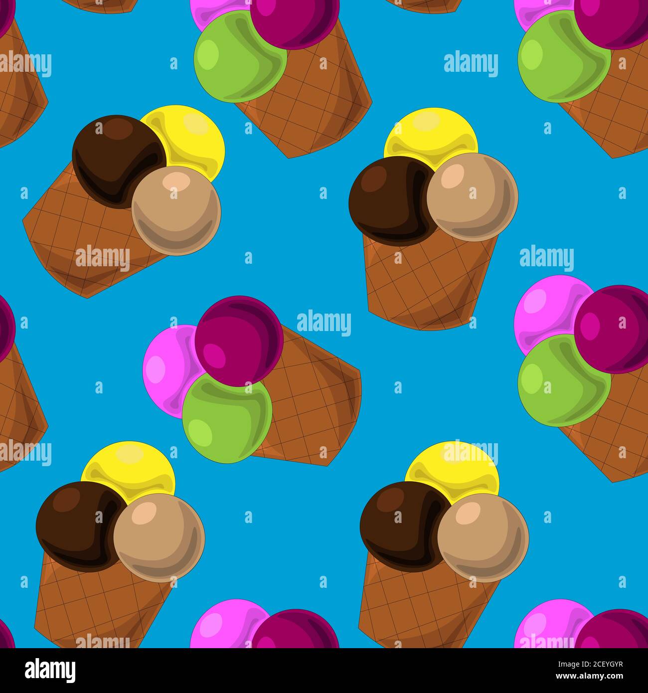 Ice cream banana raspberry Stock Vector Images - Alamy