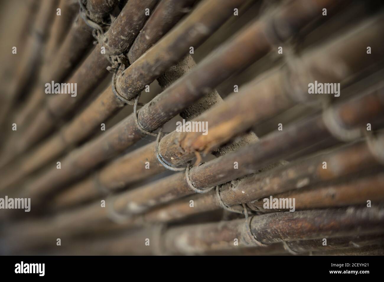 detail of a historic fish weir Stock Photo - Alamy