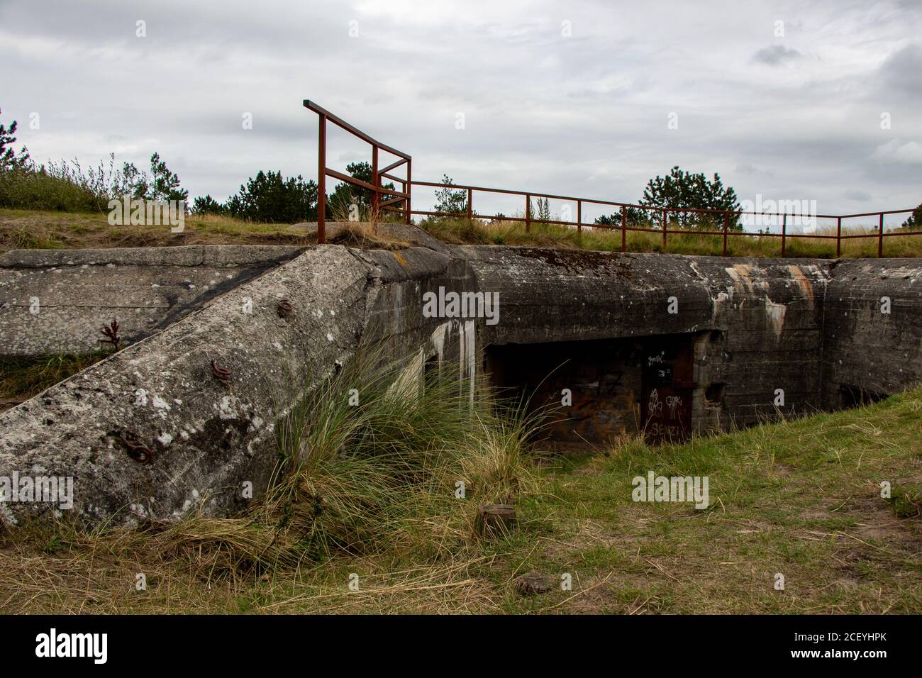 World war bunkers on Danish Island Romo, Denmark Stock Photo - Alamy