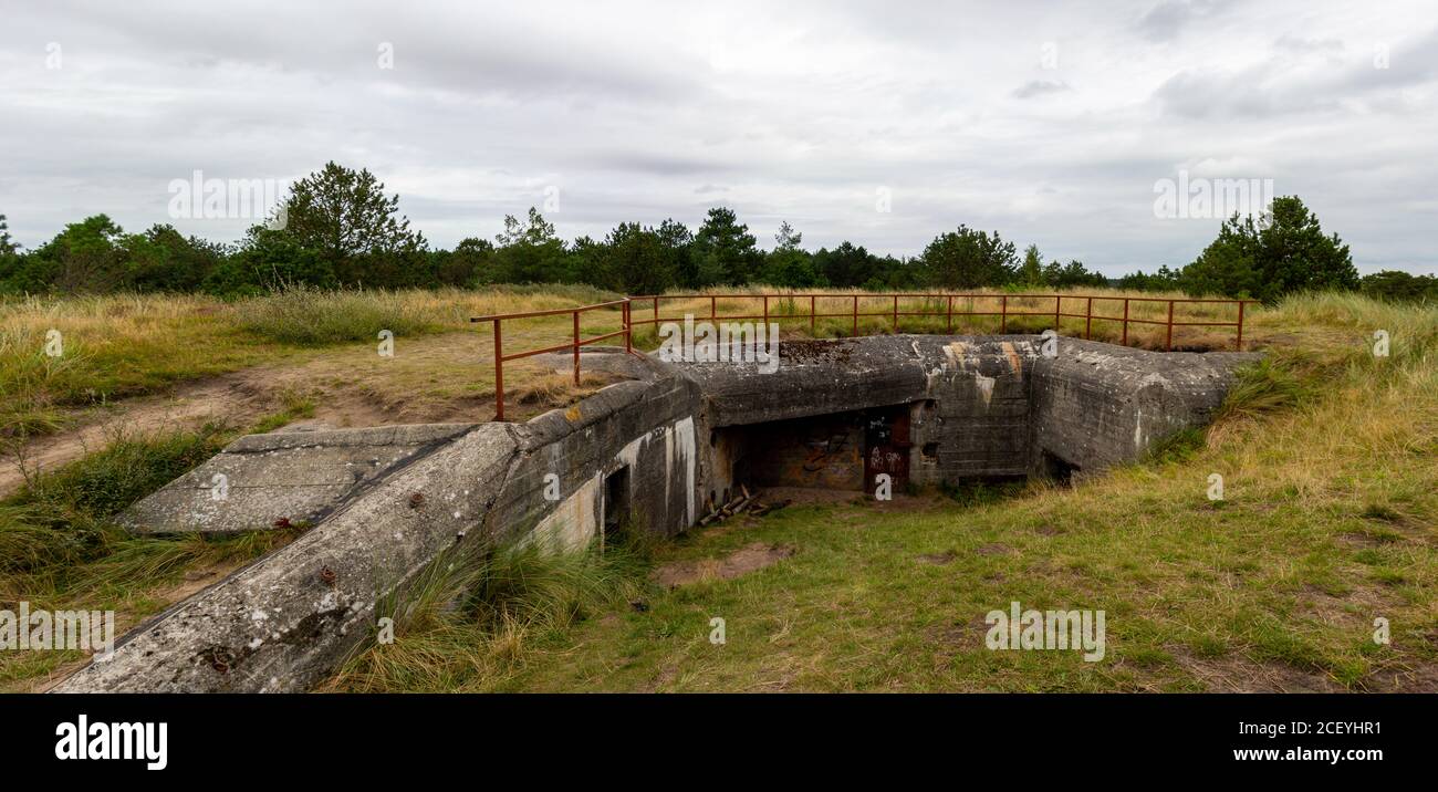 World war bunkers on Danish Island Romo, Denmark Stock Photo - Alamy