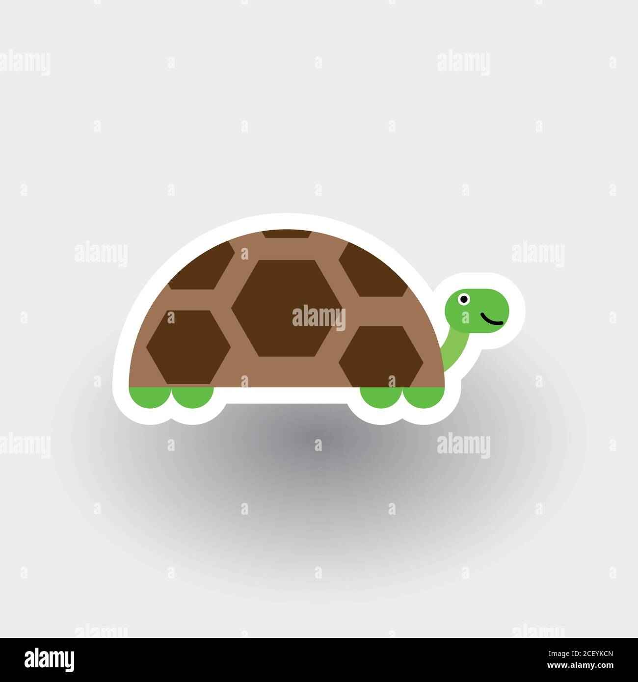 Turtle cut out green Stock Vector Images - Alamy