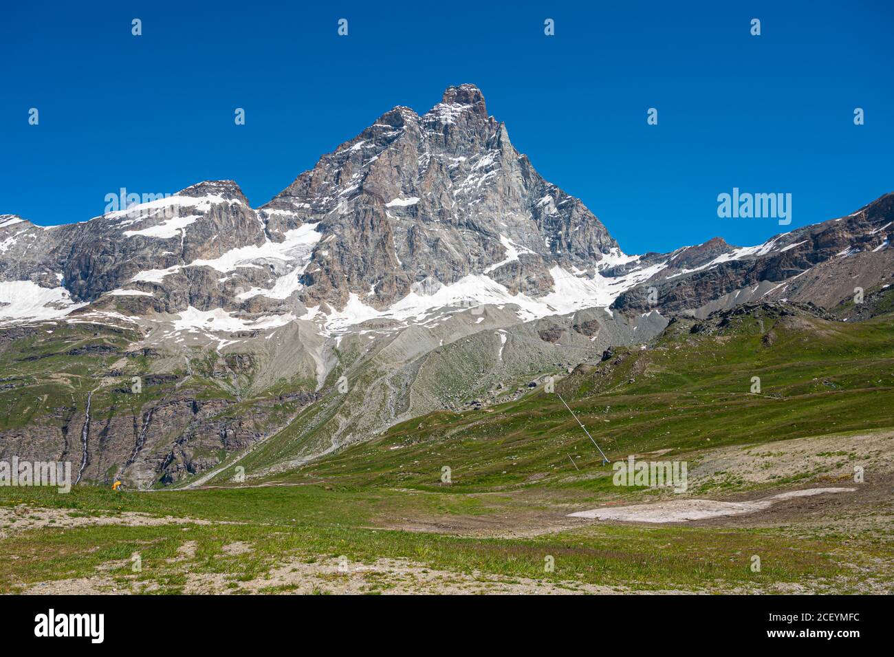 Spectacular view of Matterhorn from Italian side Stock Photo - Alamy
