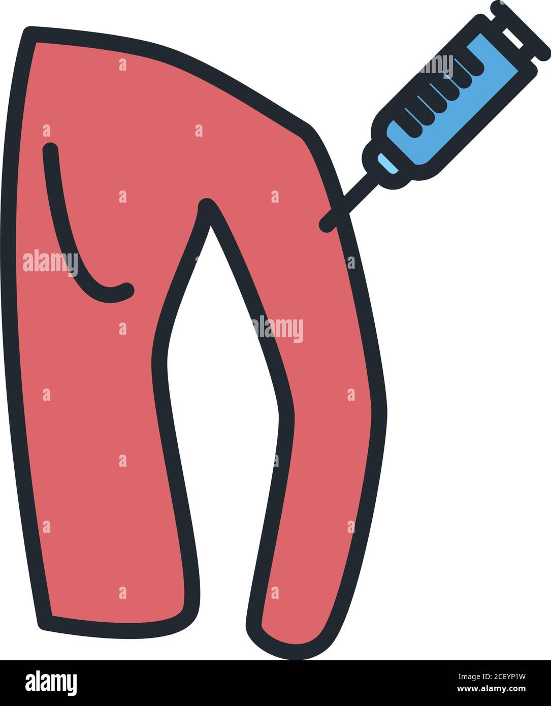 male back with injection line and fill style icon design of Medical ...