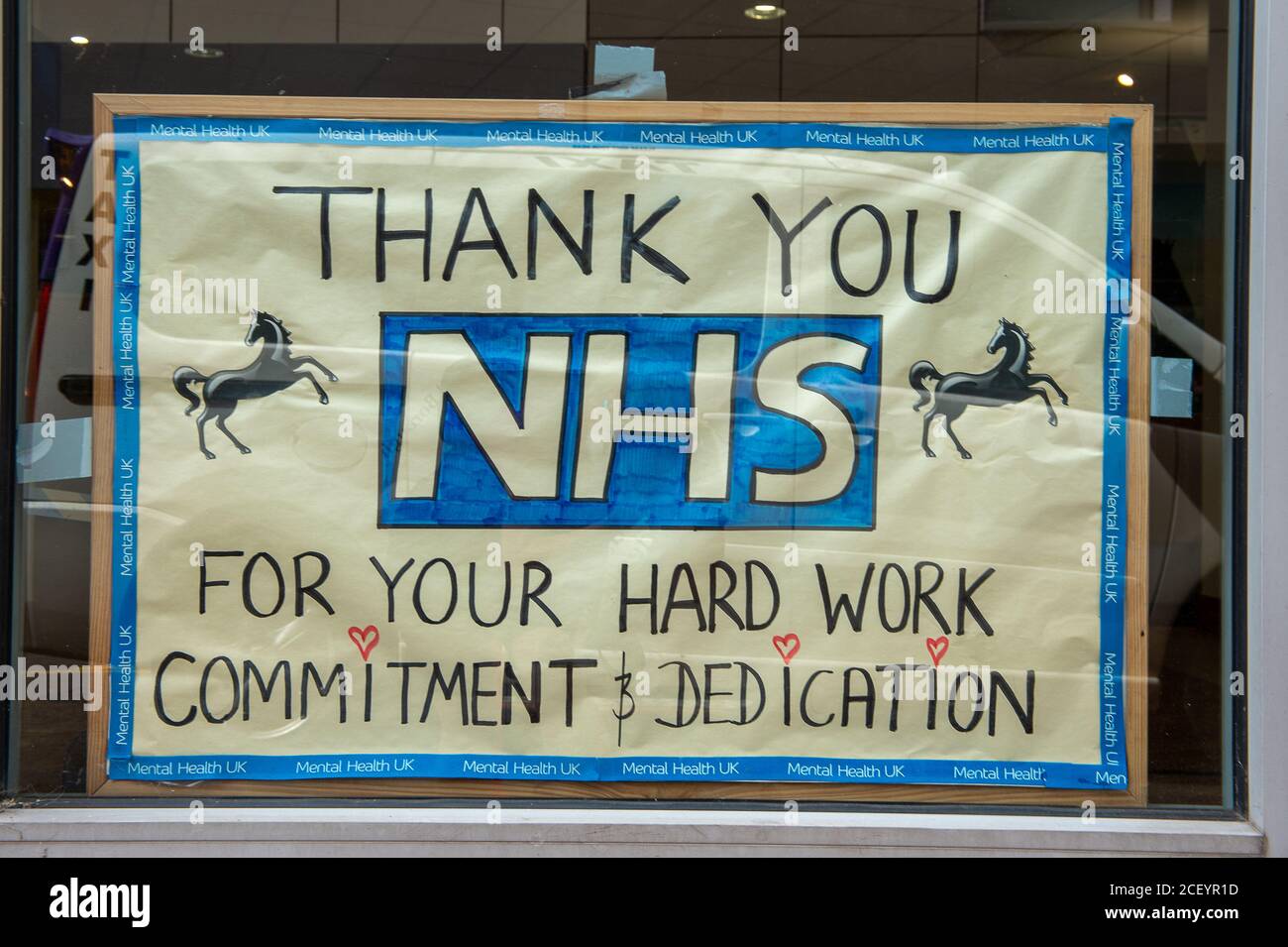 Thank you nhs signs hi-res stock photography and images - Alamy
