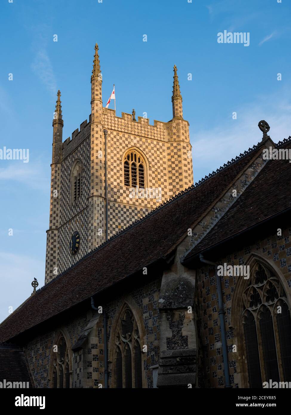 Sunrise, Reading Minster of St Mary the Virgin, Reading, Berkshire ...