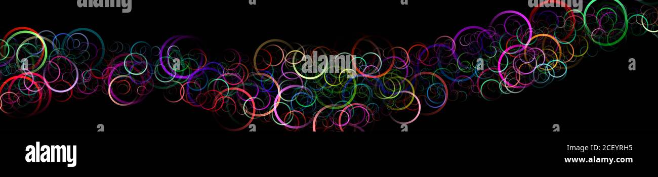 Fantastic circle panorama background design illustration Stock Photo ...