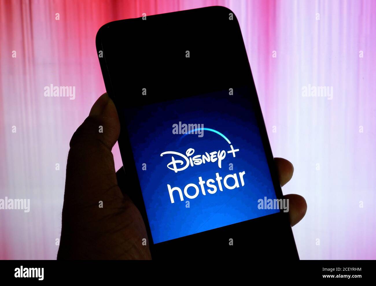 India. 2nd Sep, 2020. In this photo illustration a Disney Hotstar ...