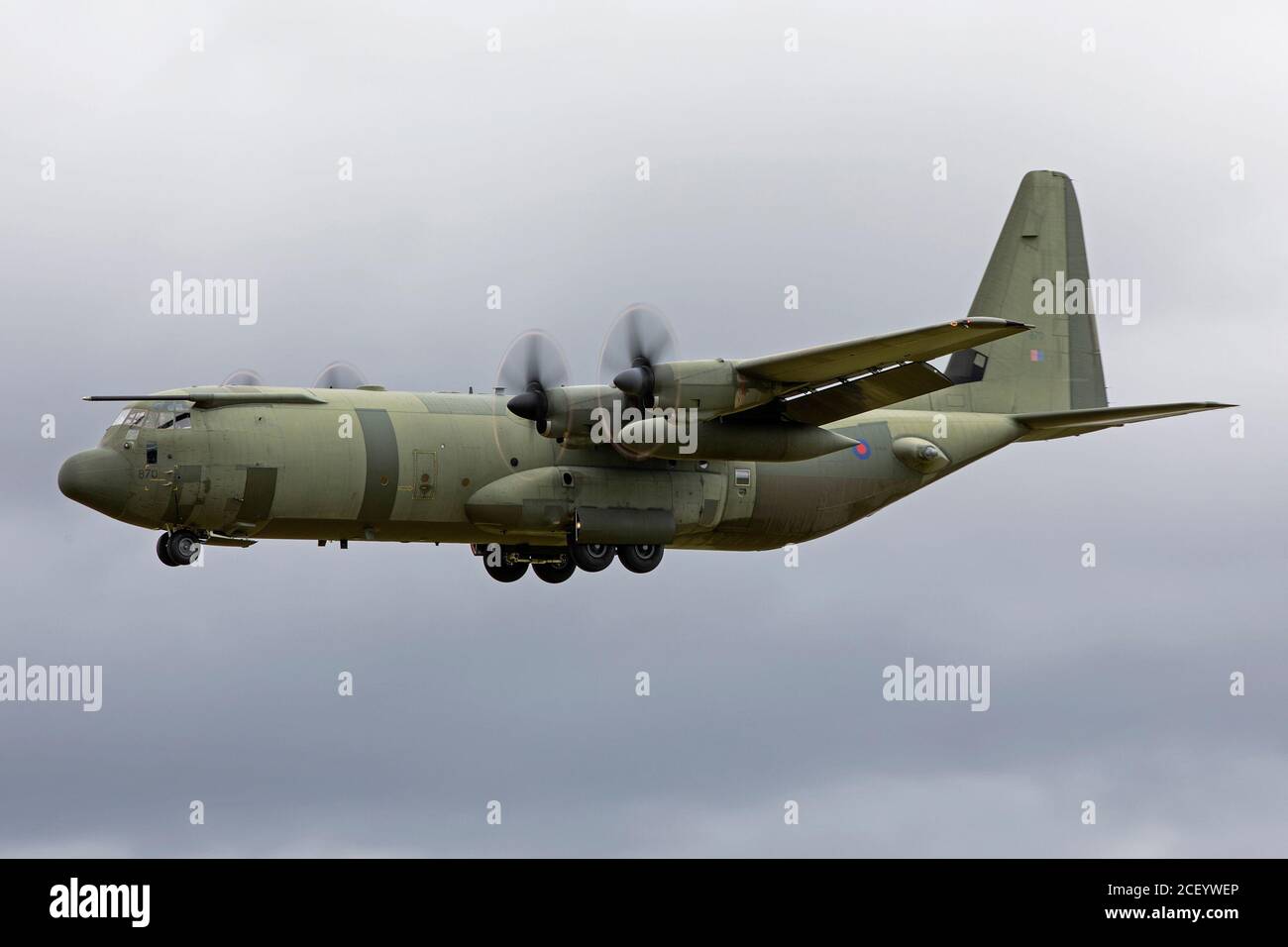 NEWCASTLE UPON TYNE, ENGLAND August 5th 2020. An RAF C-130 Hercules ...