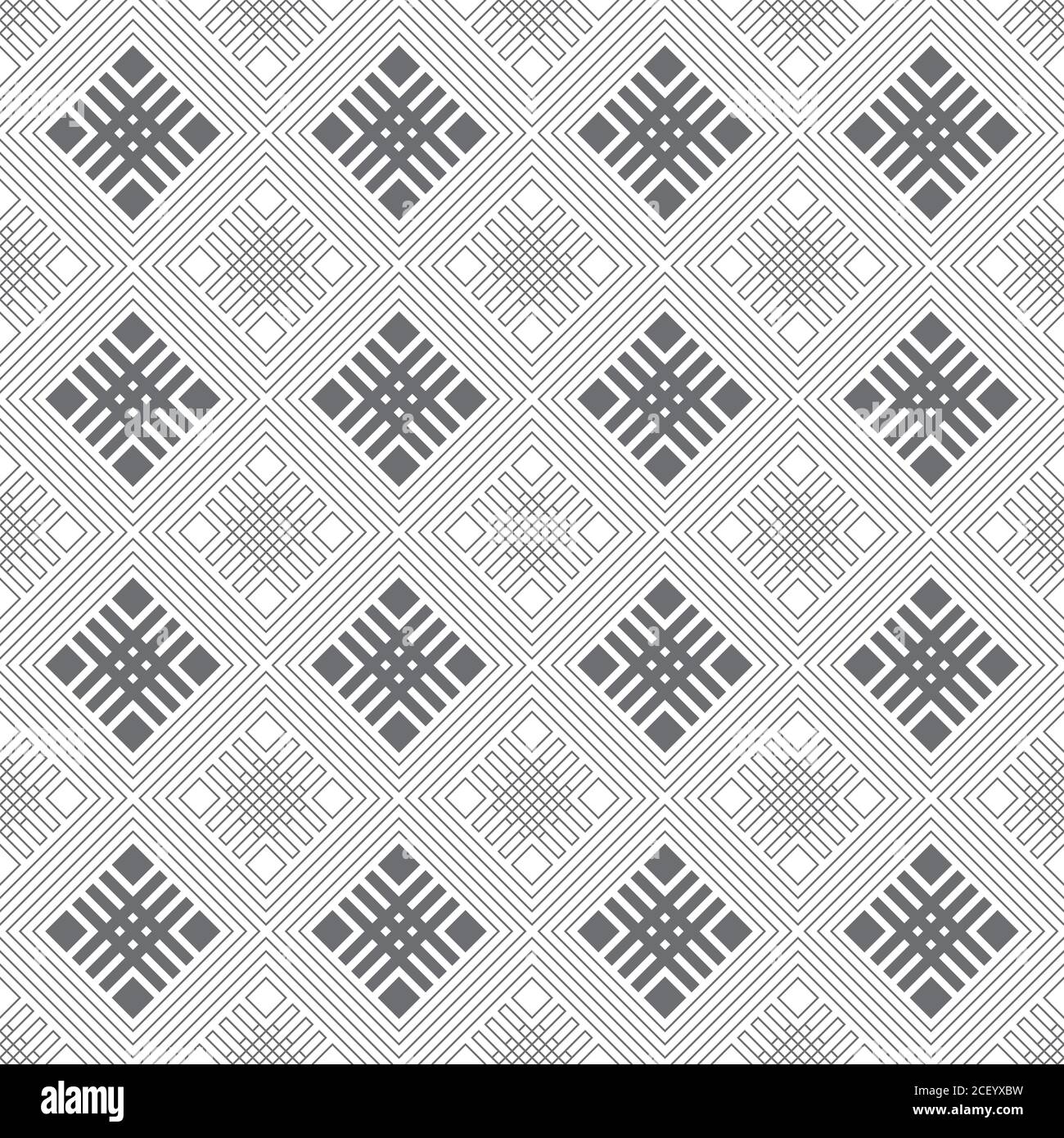 Seamless pattern. Modern stylish texture. Regularly repeating geometrical tiles with outline ...