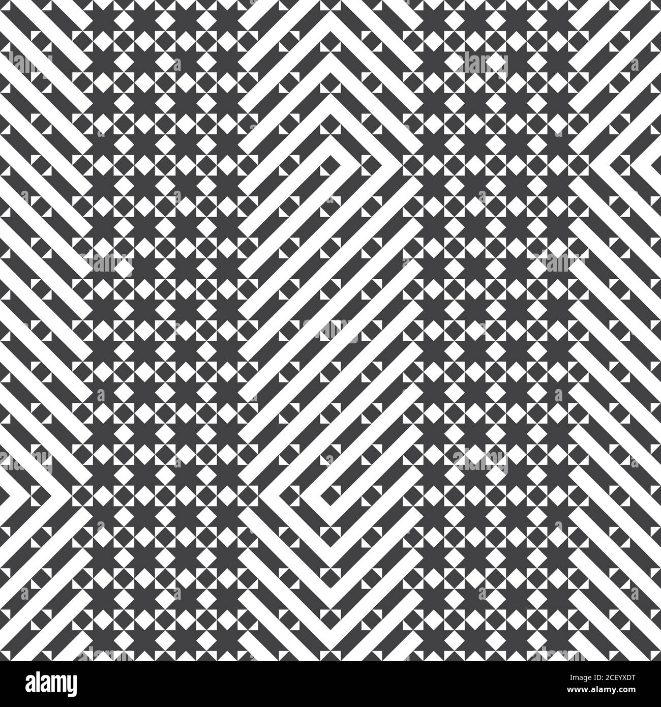 Vector seamless pattern. Infinitely repeating modern geometrical ...